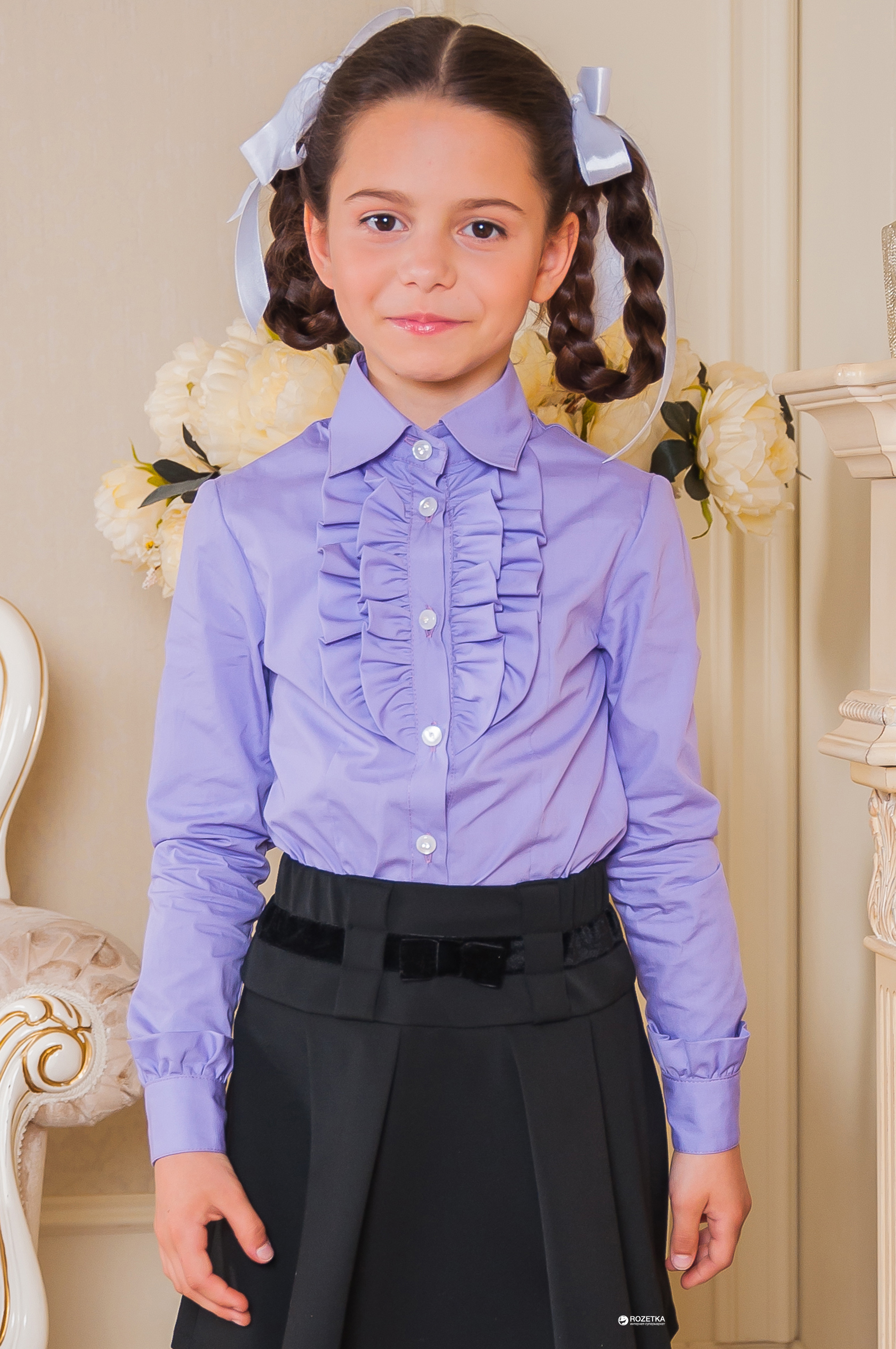 Блузка Милана Б-09104 128 см 32 р Сиреневая (26072003) – в интернет-магазине ROZETKA | Купить в ...