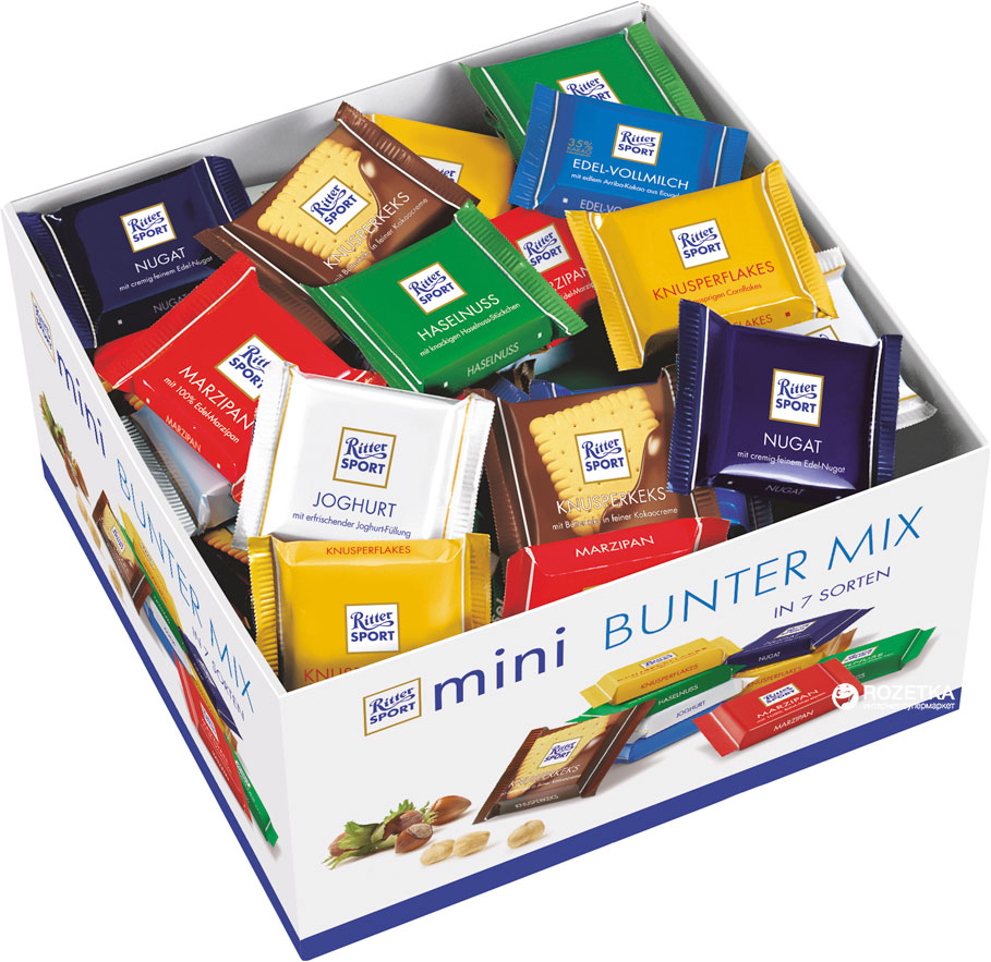 Набор шоколада Ritter Sport Mini ассорти 1400 г (4000417048103 ...