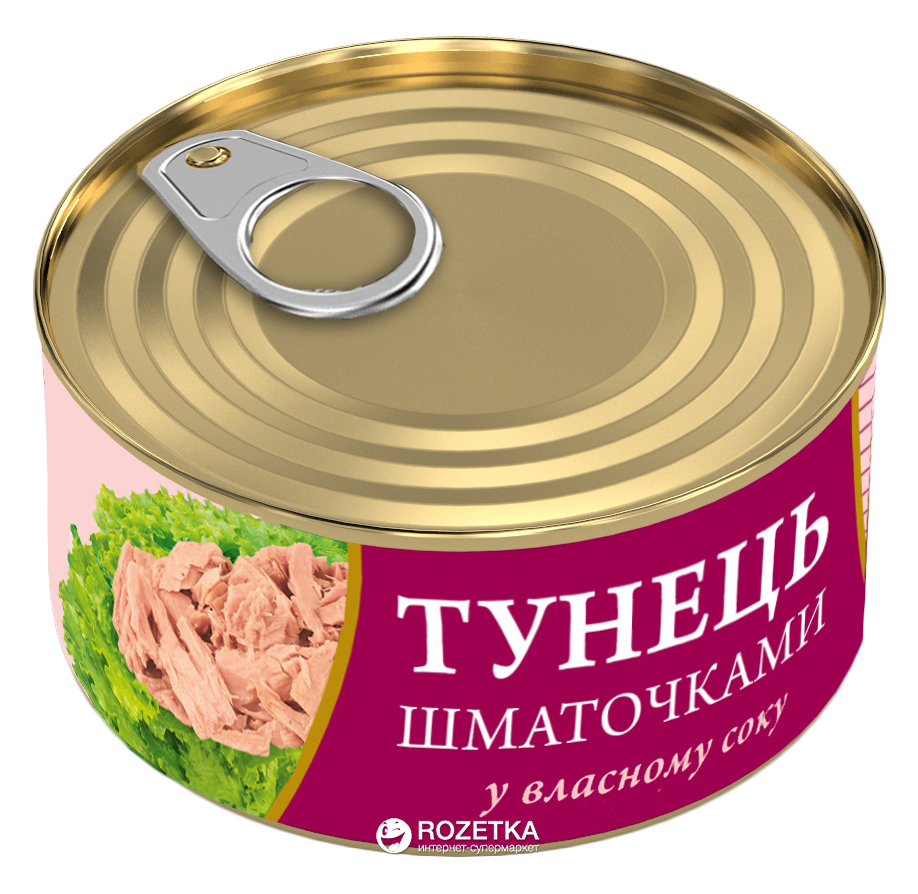 Тунец кусочками в собственном соку Fish Line 185 г (4820186140163 ...