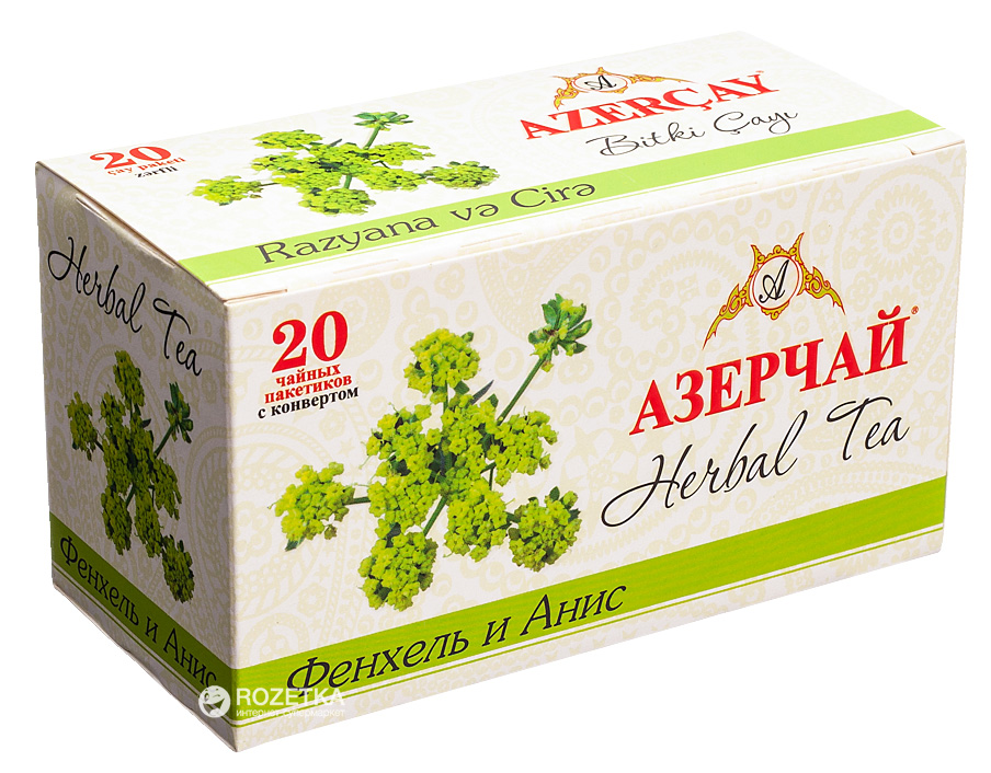 Чай травяной пакетированный Azerçay Фенхель и анис 20 х 2 г ...
