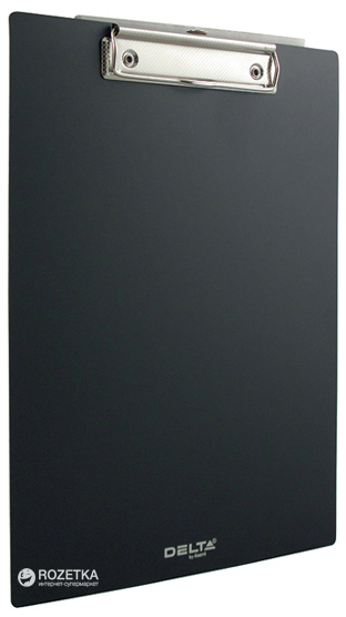 Планшет Delta by Axent з металевим кліпом А4 РР чорний (D2510-01) – фото, відгуки ...