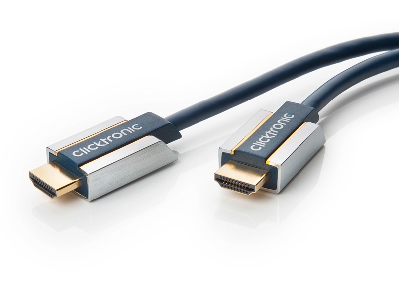 Кабель монітора-сигнальний ClickTronic HDMI M/M 0.5m HS+HEC+ARC 4K@60Hz ...