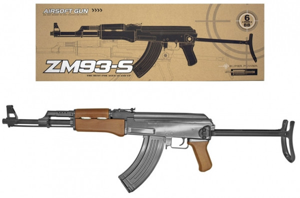Автомат ZM93-S Калашников метал, складной приклад – фото, отзывы ...