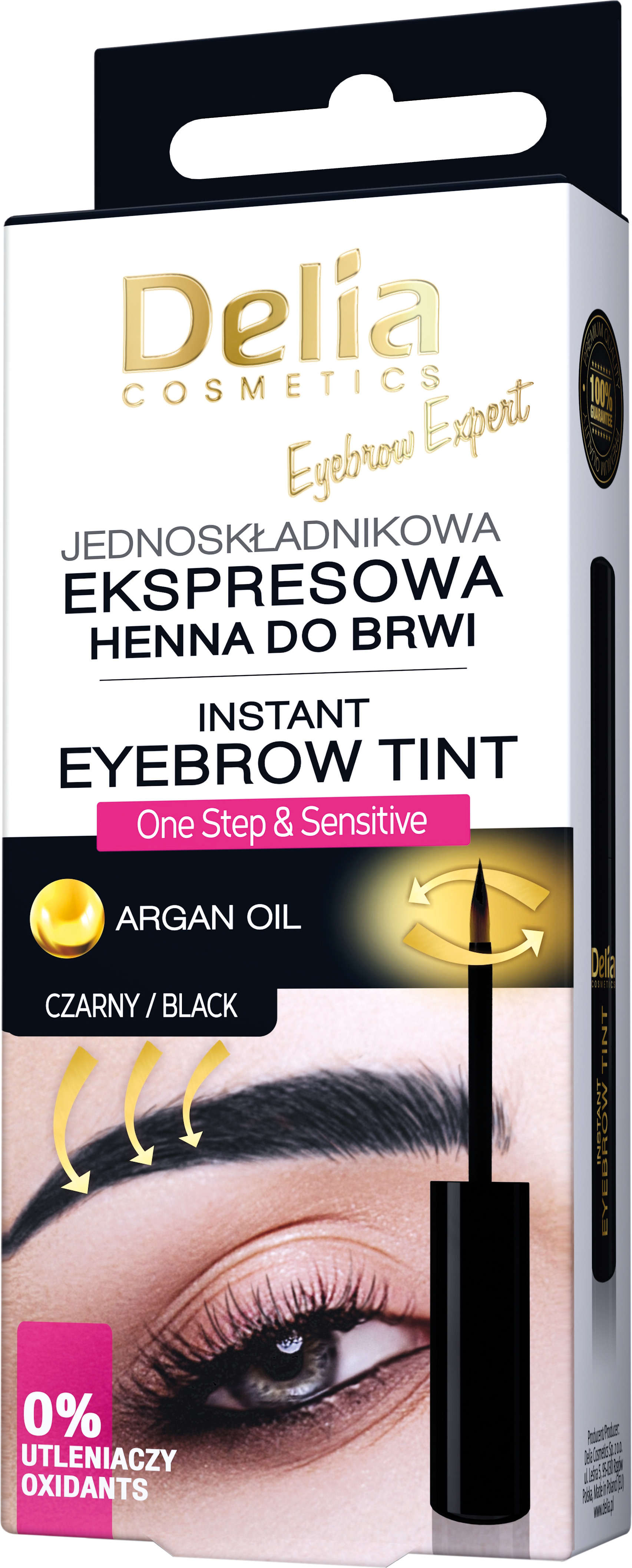 Краска для бровей Delia Cosmetics Экспресс 1.0 Чёрная 6 мл ...