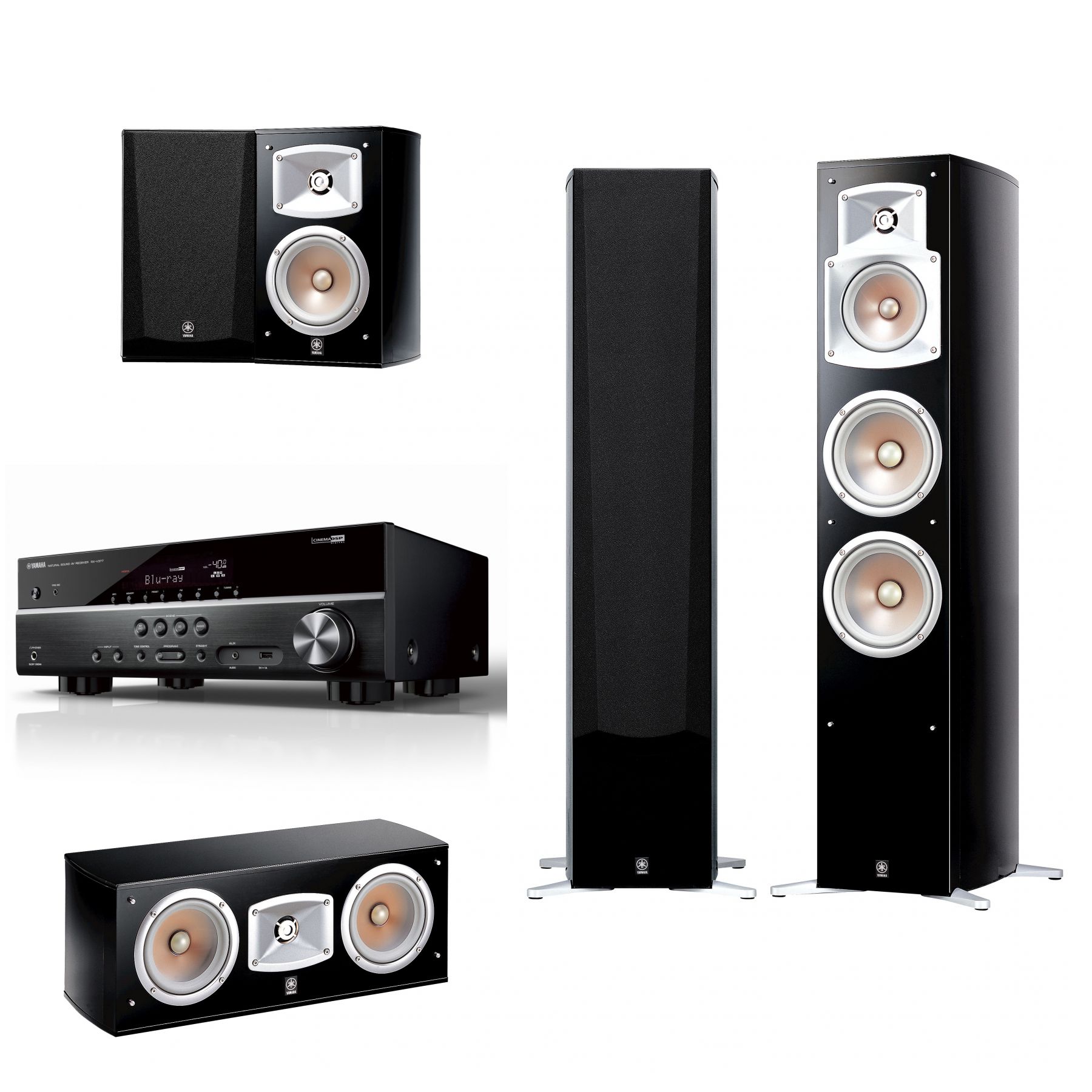 Домашний кинотеатр Yamaha Kino System 485 (RX-V485+NS-555+NS-C444+NS ...