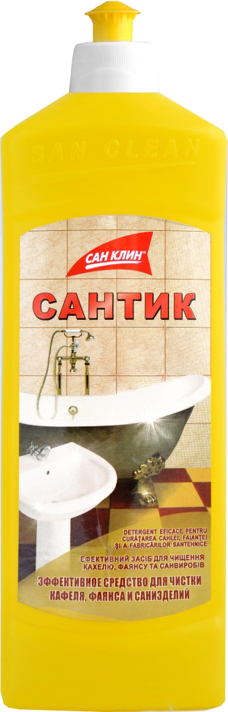 Средство для чистки Сан Клин Сантик для сантехники без распылителя 500 ...