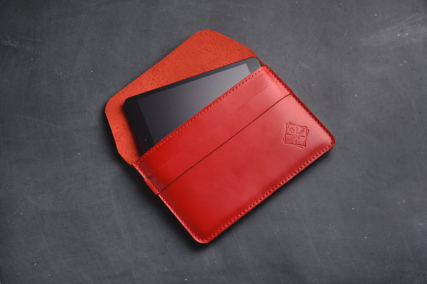 Чехол для Ipad женский Skin and Skin Sleeve кожаный Красный Размер S ...