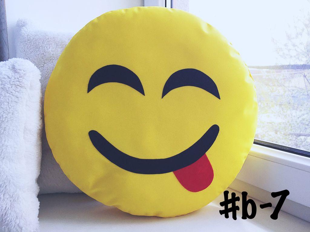 Большая подушка-смайлик Emoji Nation #b-7 Весельчак Smile 40 см (smile ...