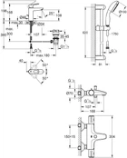 Набор смесителей GROHE Grohtherm 800 34550TM ( 23762000 + 34567000 ...