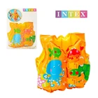 Желтый надувной жилет с рыбками Intex 59661. Размером 41х30 см – фото ...