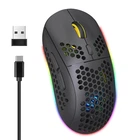 Мышь беспроводная игровая HYSJ Т90 с аккумулятором и подсветкой 2,4G ...