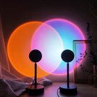 Светодиодная настольная RGB лампа закат с пультом LED Sunset Lamp РГБ ...