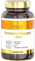 Диетическая добавка Noble Health Куркума с пиперином и имбирем 60 ...
