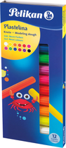Пластилин Pelikan Plastelina Neon неоновый 12 цветов 96 г (602334 ...