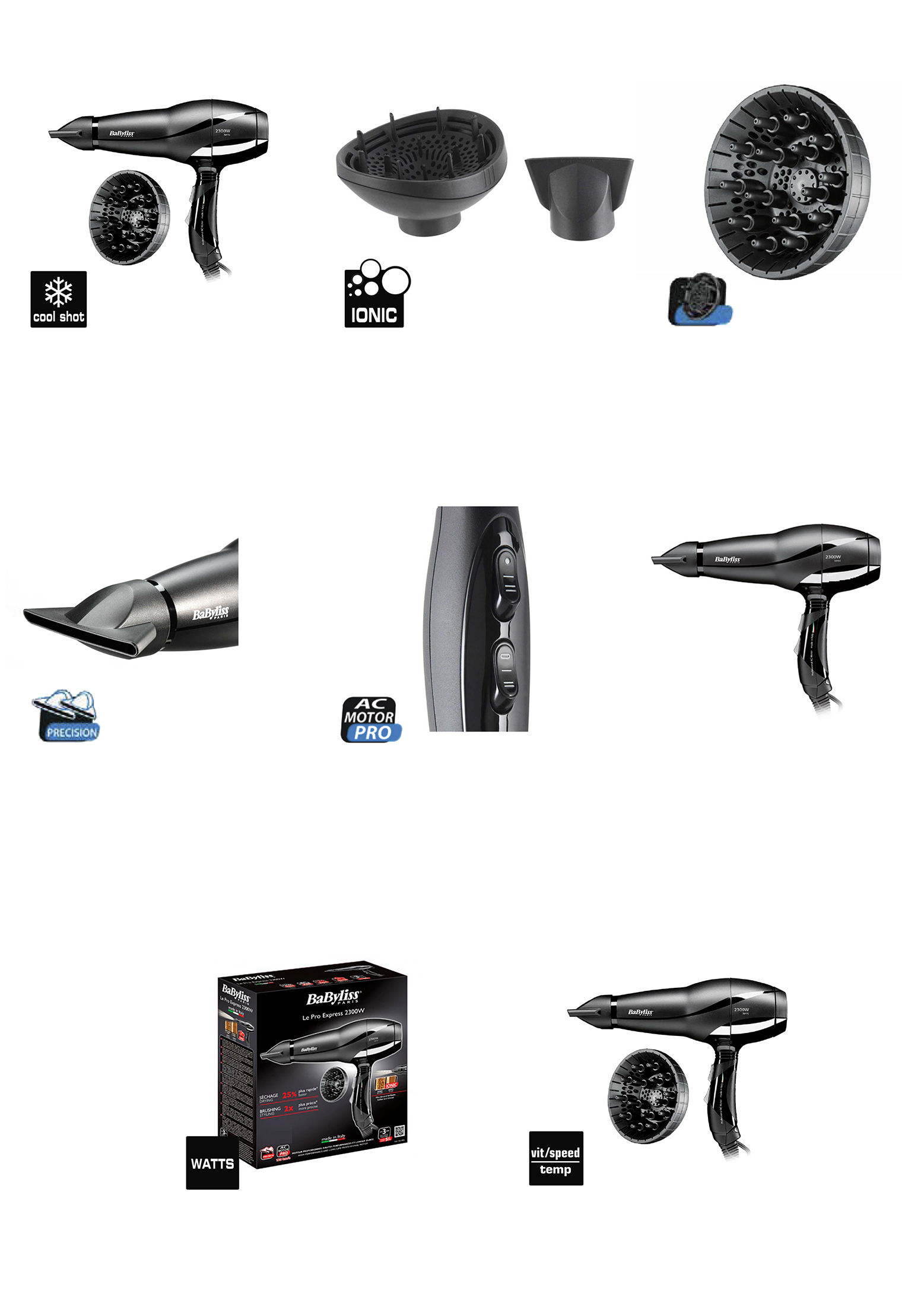 Фен BABYLISS 6614E АС motor PRO – фото, відгуки, характеристики в ...